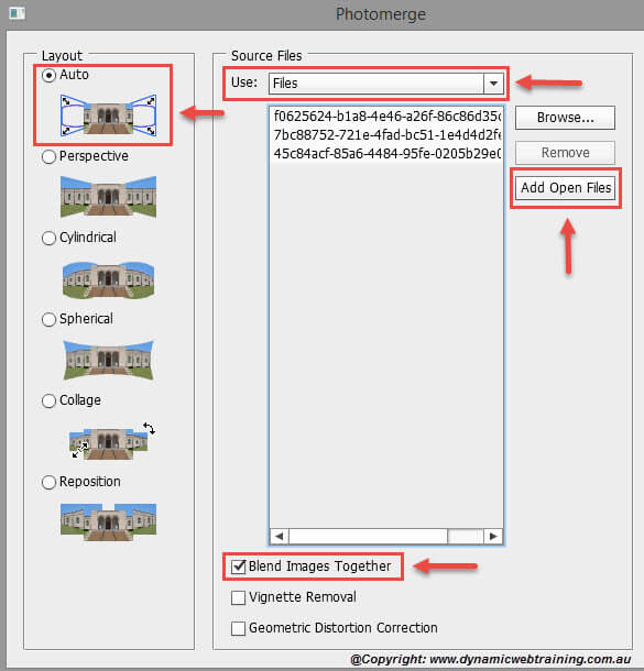 Create Panoramic images with Photomerge - Dynamic Web Training